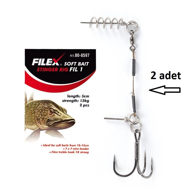 Filex Soft Bait Stinger Rig Fil1 - LodosBalikcilik.com
